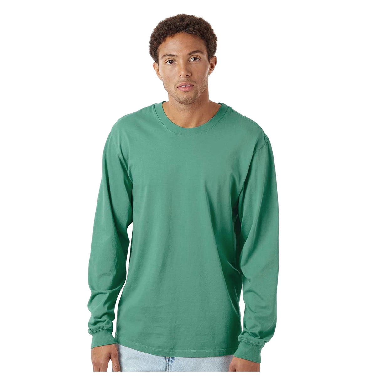 Custom SoftShirts Classic Long Sleeve Tee 220 | Print Natural
